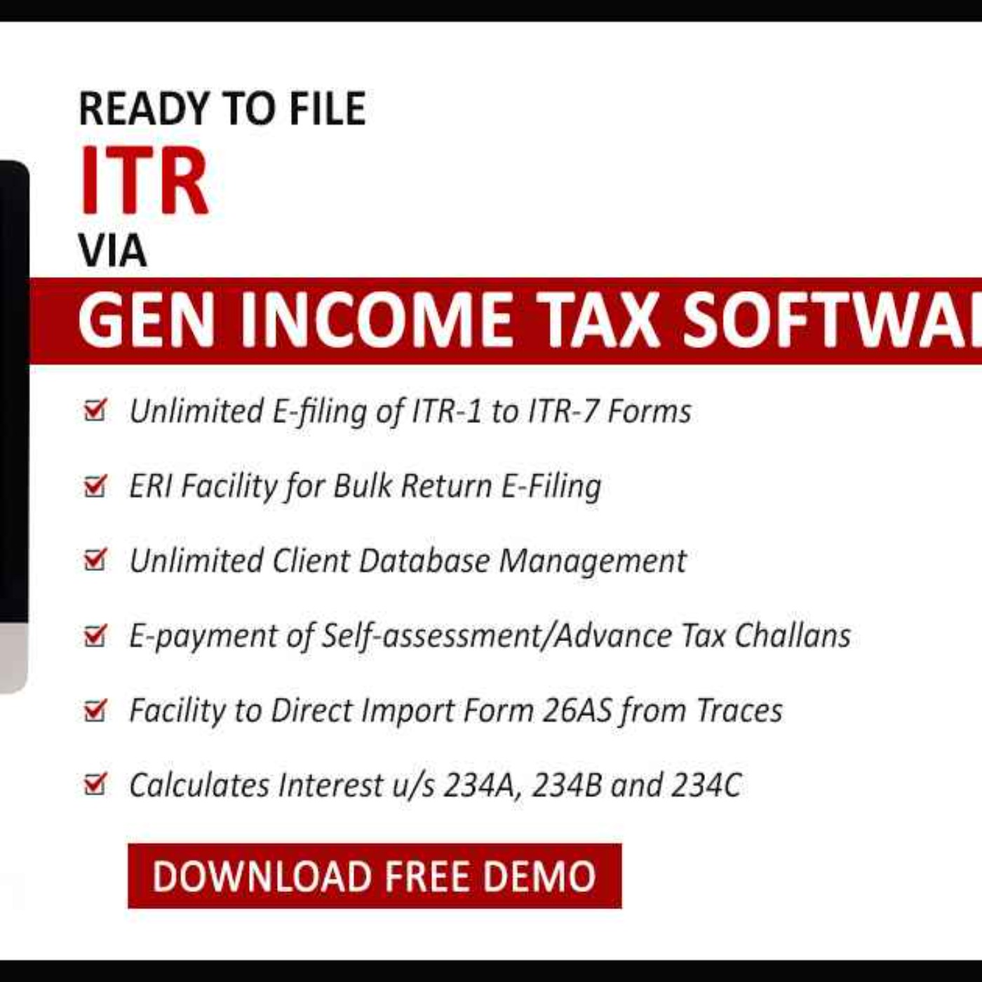 Summary of Gen Income Tax Software in India for CA and CS - Tax ...