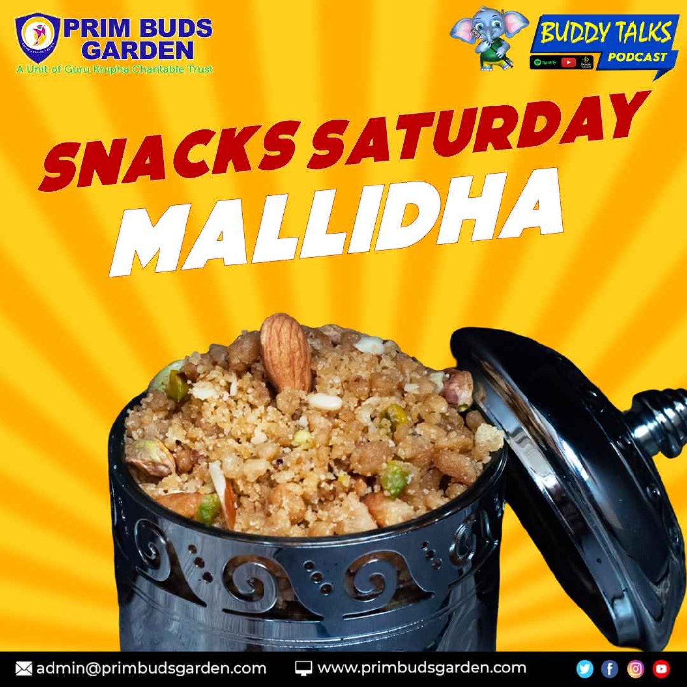 BUDDY TALKS #podcast | Homemade | Mallidha | Delight #Recipe | Prim ...