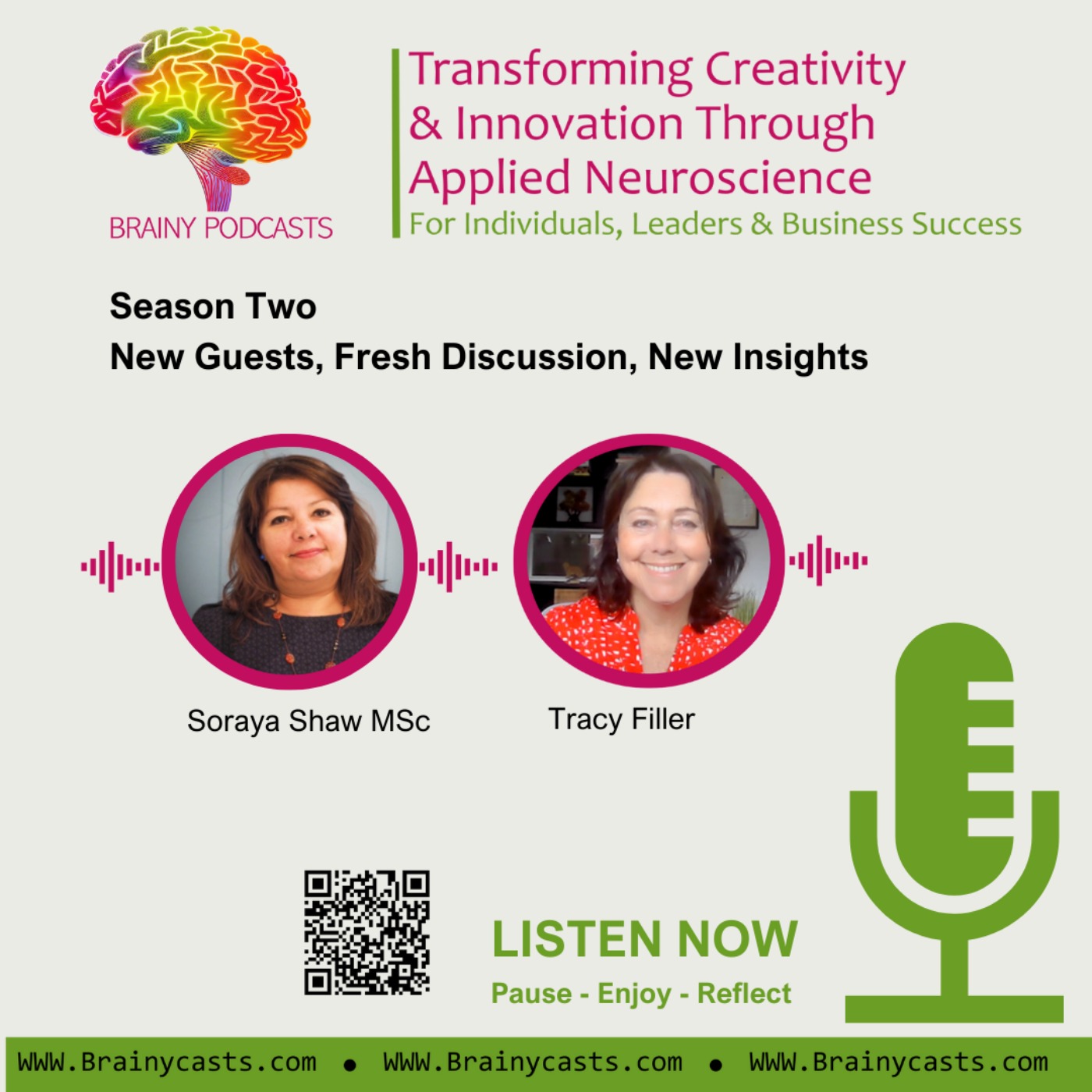 Brainy Podcasts Talking Creativity & Innovation - Hosted by Brainy Podcasts